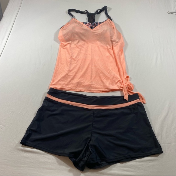 ZeroXposur | Swim | Zero Xposur Swimsuit Womans Xxl Two Piece Charcoal ...